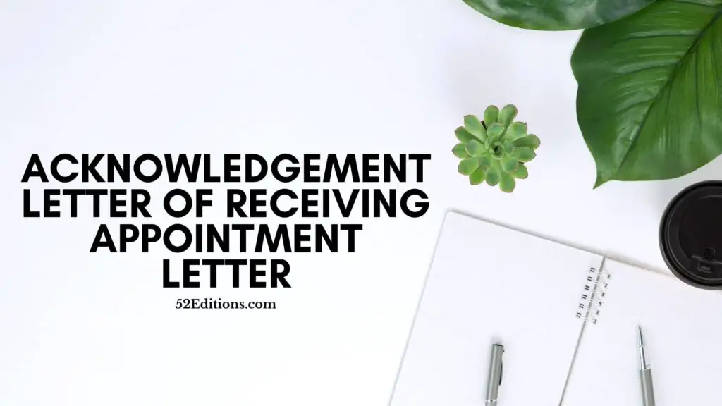 Appointment Confirmation Letter // Get FREE Letter Templates (Print or ...