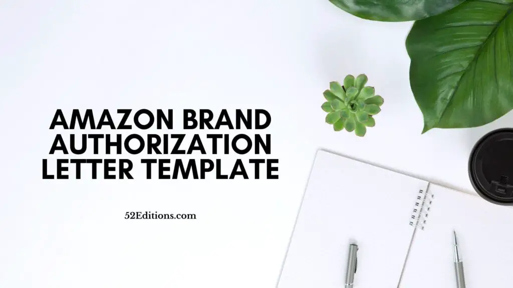 Amazon Brand Authorization Letter Template // Get FREE Letter Templates ...