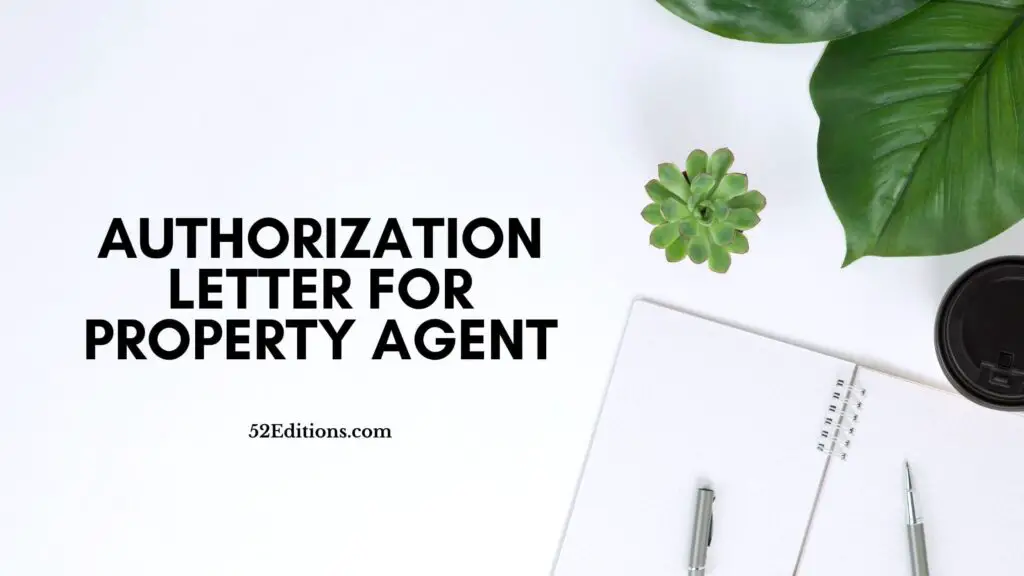 Authorization Letter For Property Agent // Get FREE Letter Templates ...