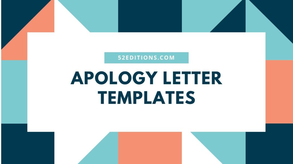 Apology Letters // Get FREE Letter Templates (Print or Download)