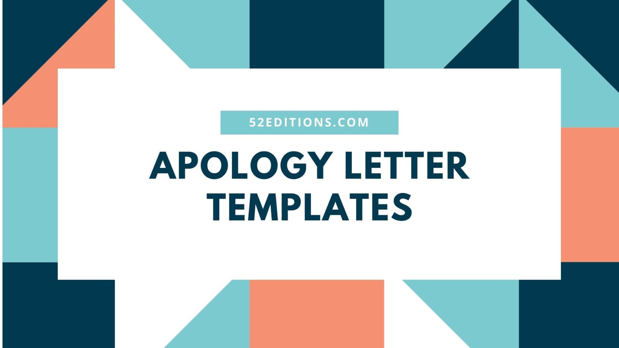Apology Letters // Get FREE Letter Templates (Print or Download)