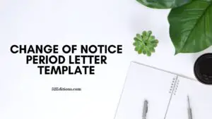 Change of Notice Period Letter Template // Get FREE Letter Templates ...