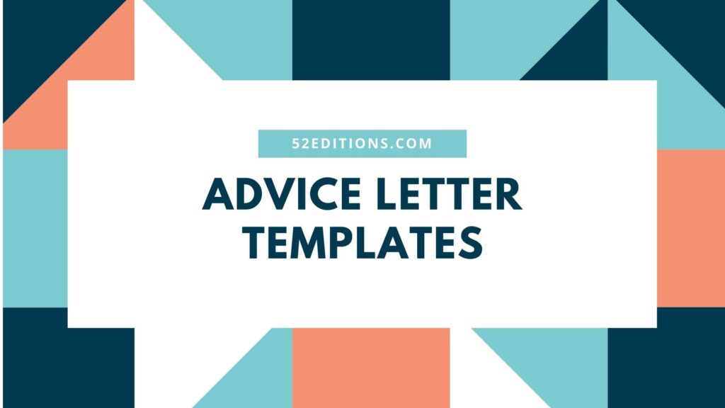 Sample Advice Letters // Get FREE Letter Templates (Print or Download)