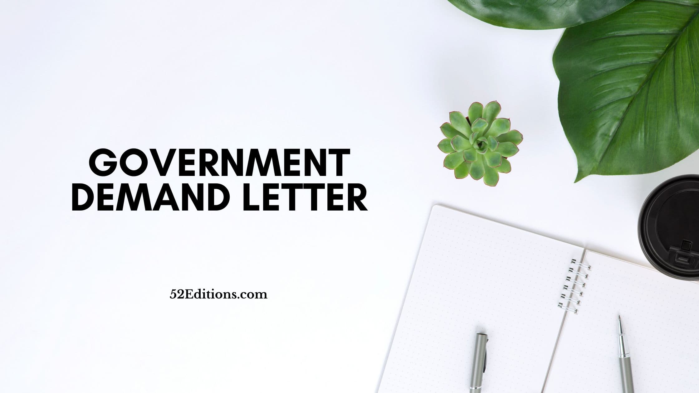 Government Demand Letter // Get FREE Letter Templates (Print or Download)